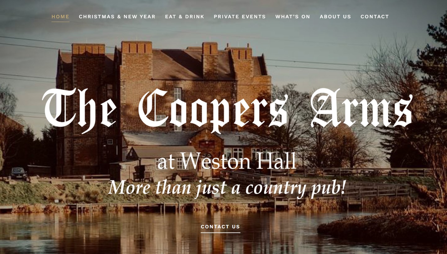Country Pub Website - Vimana Digital
