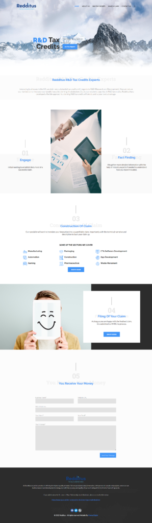 Tax Credits Website - Vimana Digital