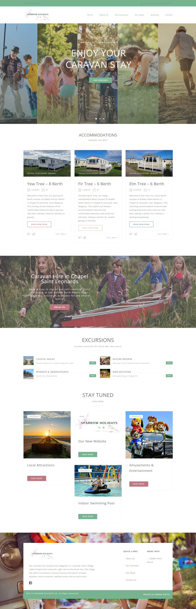 Caravan Booking Website - Vimana Digital